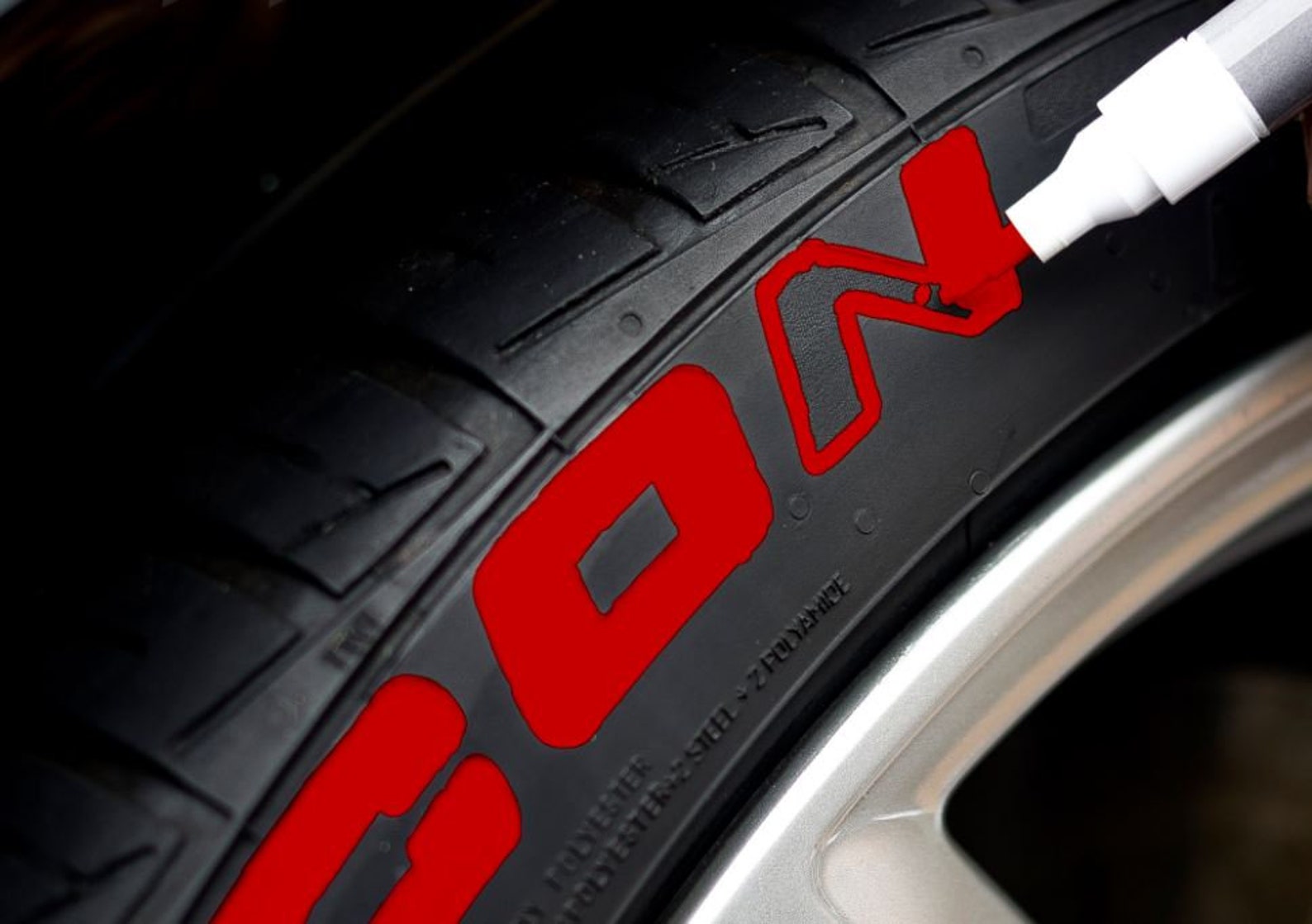 Tire Permanent Marker Tire Lettering Paint Pen TOYO Red 2pk | Etsy