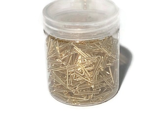 500 Piece Gold Premium Paper Clips Smooth Stainless Steel - Etsy