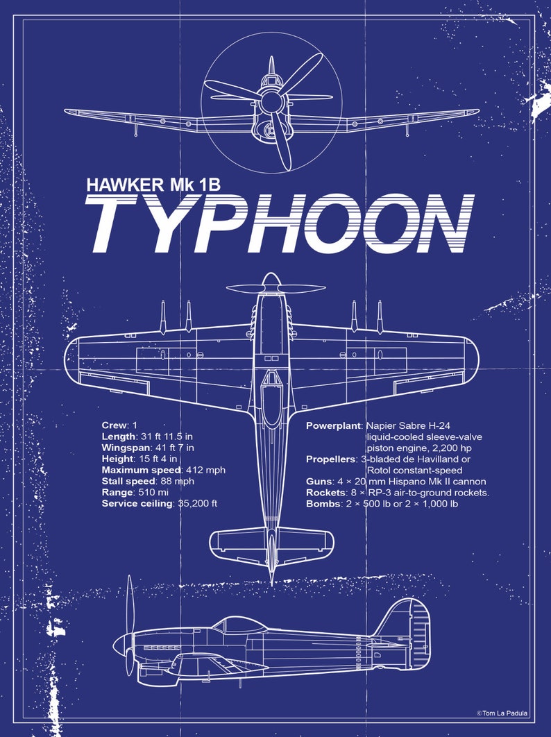 Hawker Typhoon - Etsy