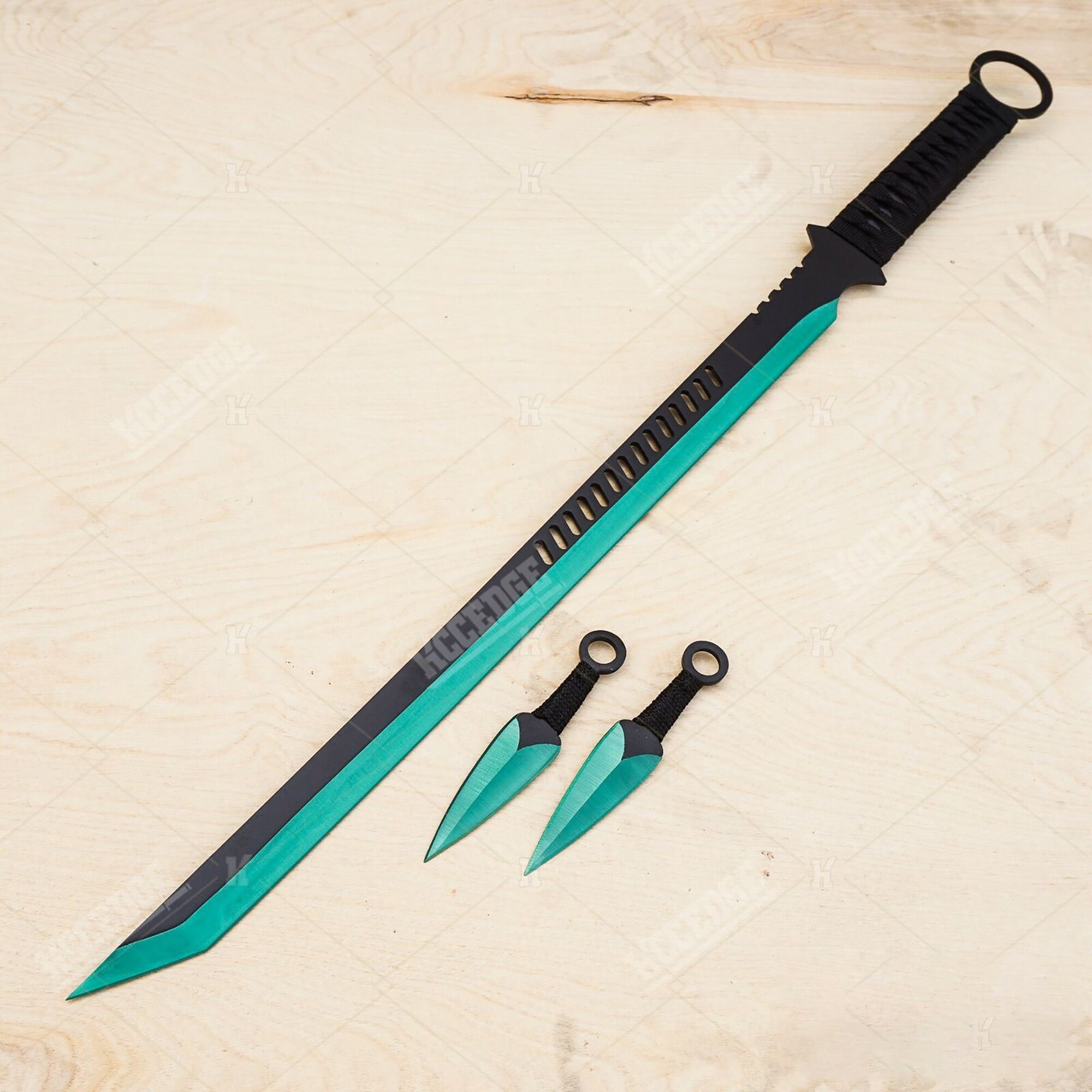 27 NINJA SWORD TANTO Machete 2 Knife Full Tang | Etsy