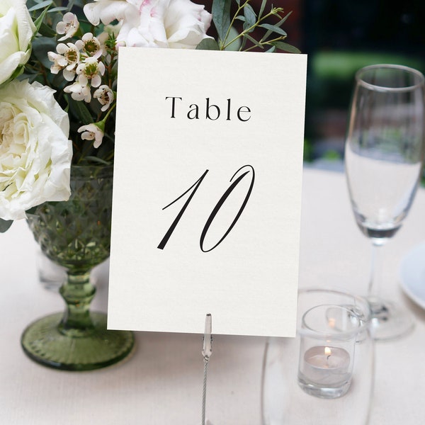 NOUVEAU Elegant and Sophisticated Table Numbers Elevate Your Table ...