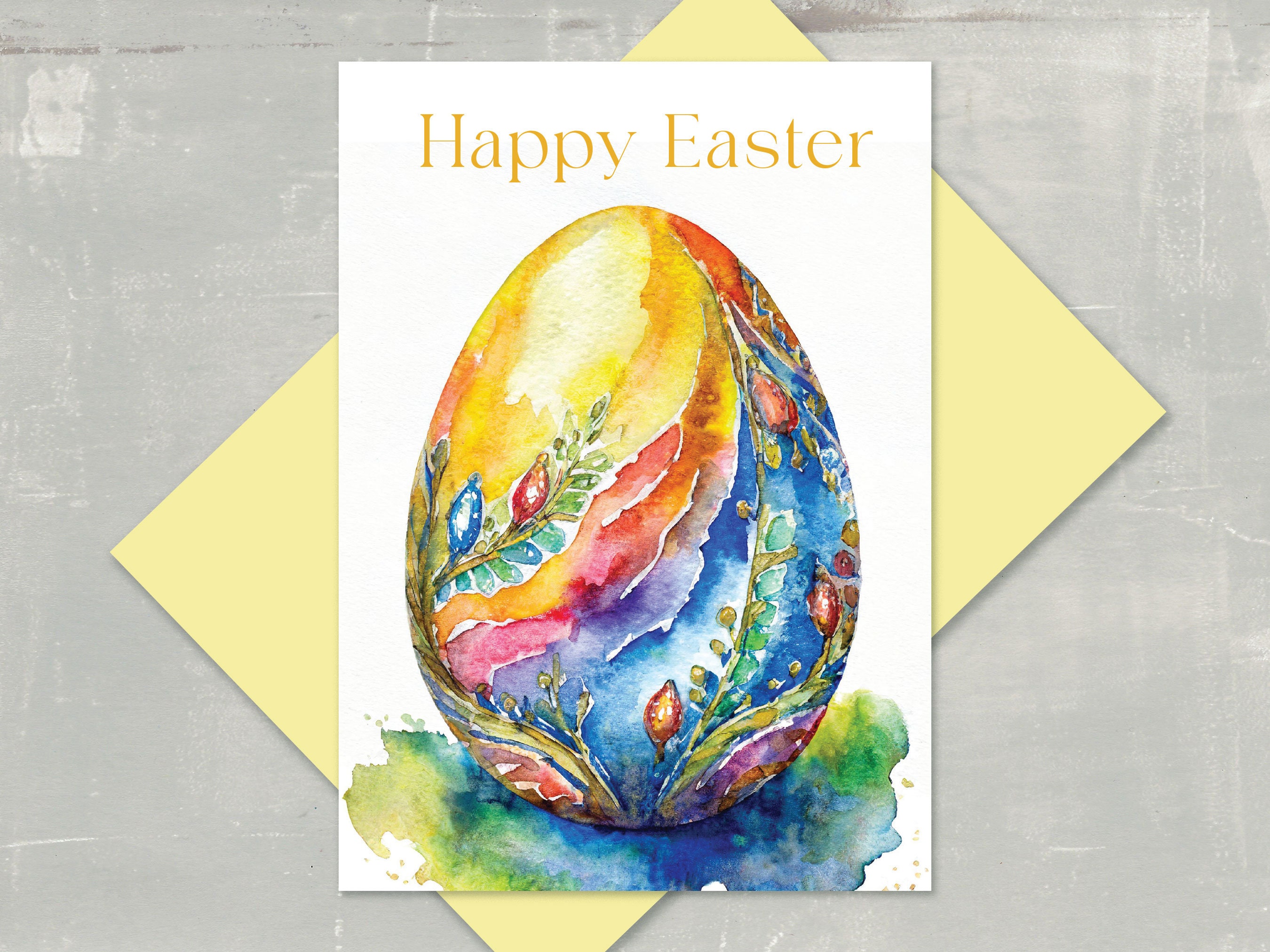 5 X 7 Easter Card Assortment. Set of 10 With Envelopes. 5 Different ...