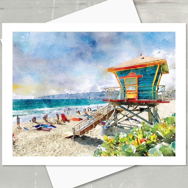 Beach Note Cards - Etsy
