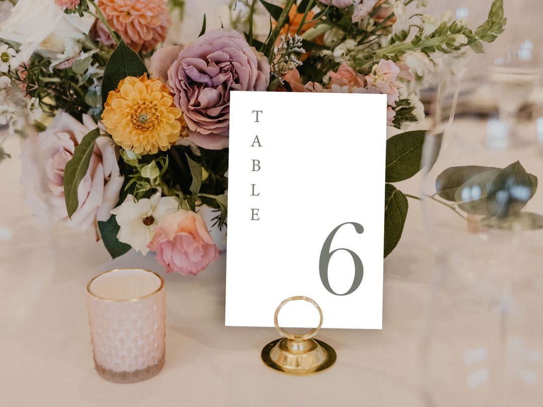 CONTEMPORARY - Sophisticated & Elegant Table Numbers - Free Shipping ...