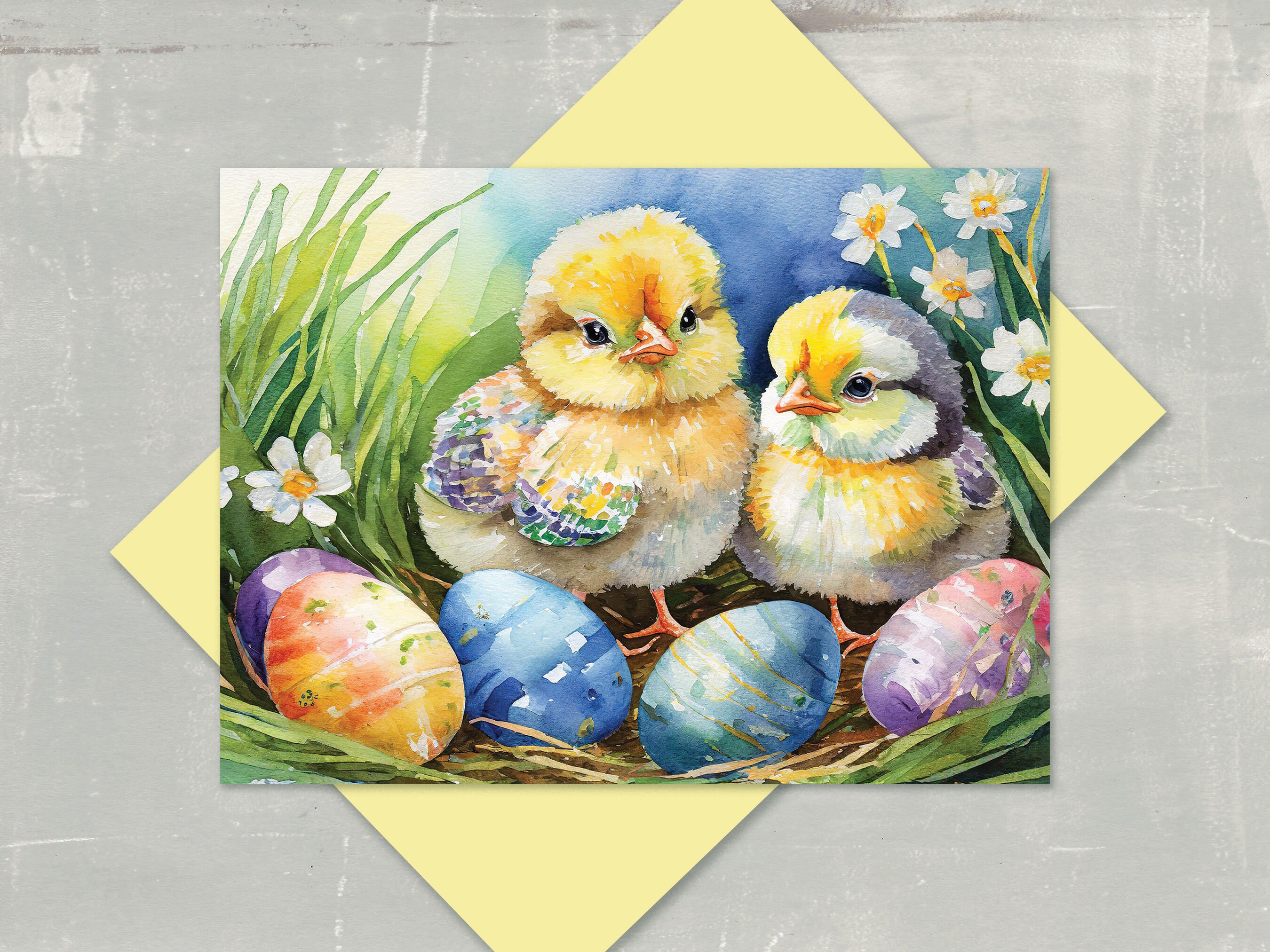 5 X 7 Easter Card Assortment. Set of 10 With Envelopes. 5 Different ...