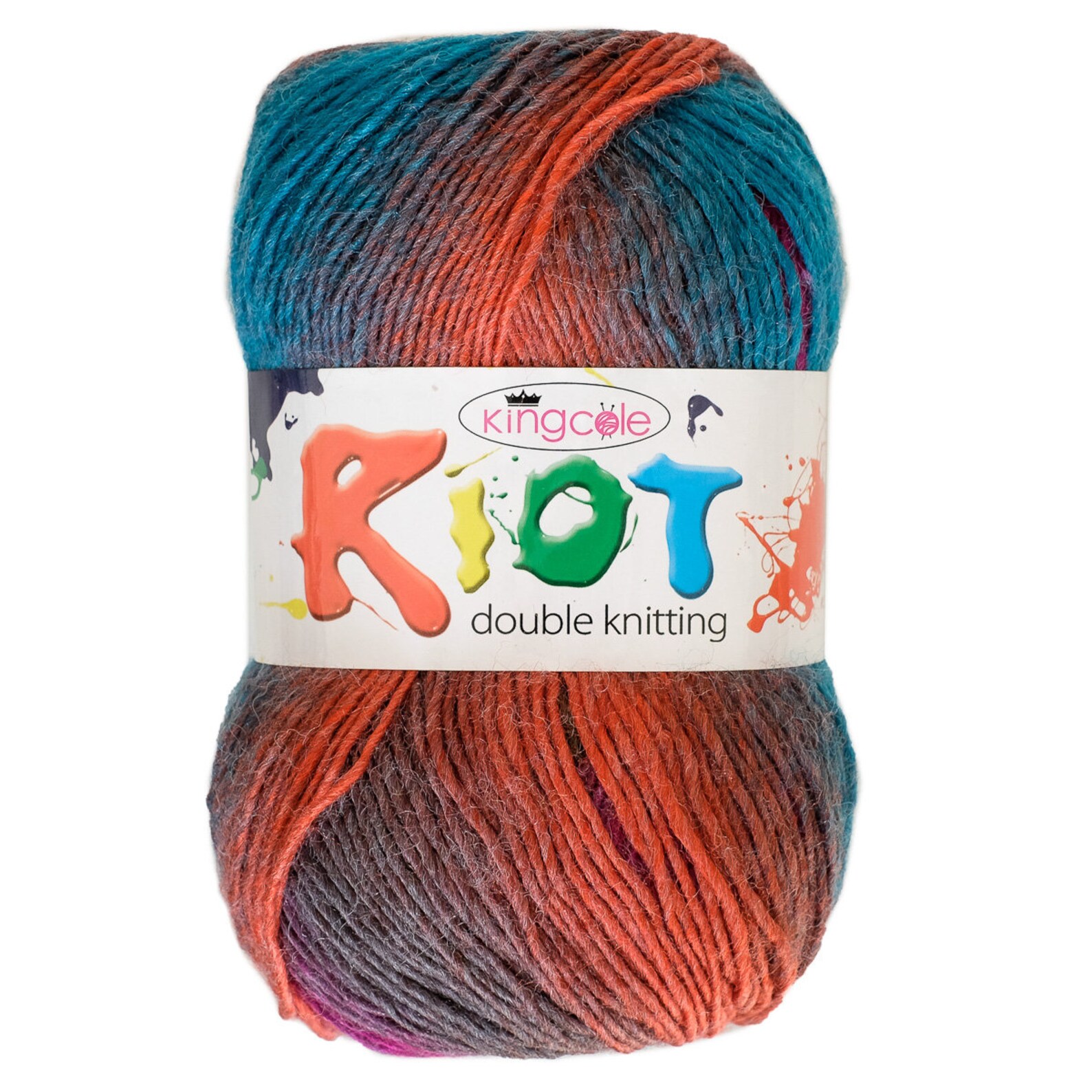 King Cole Riot DK Colour Changing Wool Blend Sock Yarn 100g | Etsy