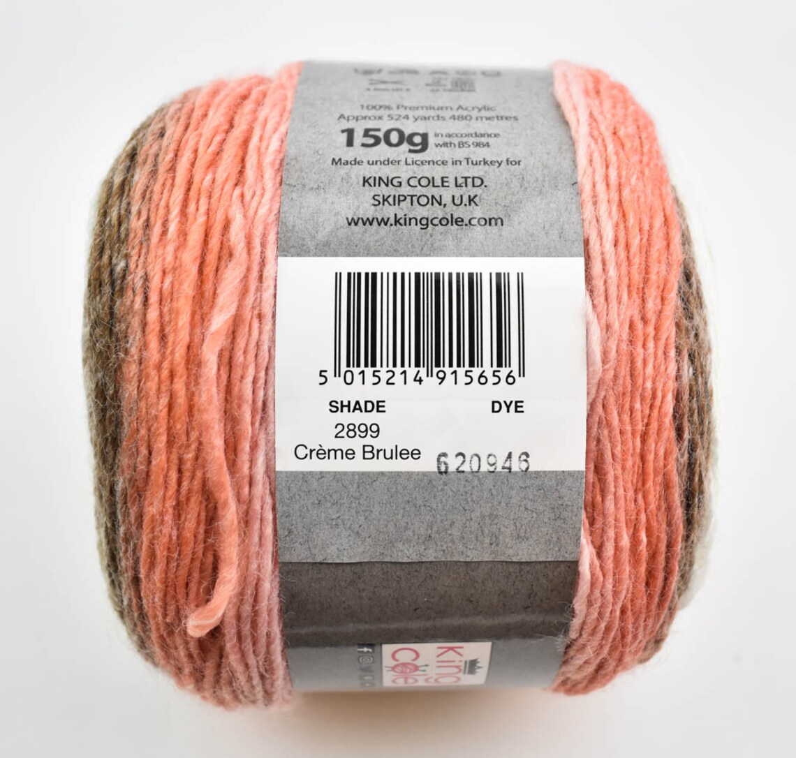 King Cole Curiosity DK Acrylic Multi Coloured Yarn Cake 150g - Etsy UK