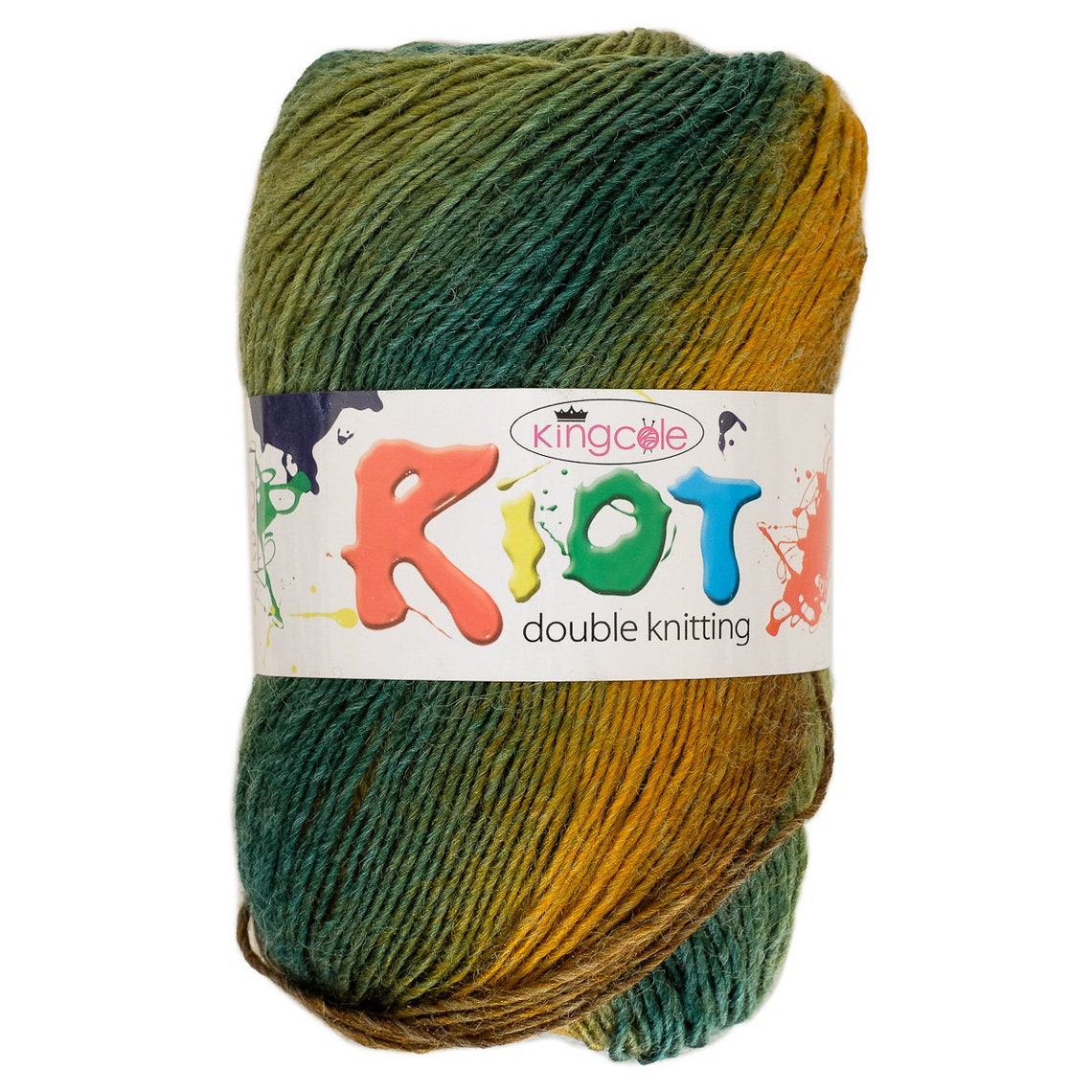King Cole Riot DK Colour Changing Wool Blend Sock Yarn 100g - 1689 ...