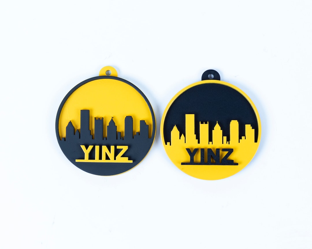 Pittsburgh (YINZ) Three-layer Wooden Ornament - Etsy