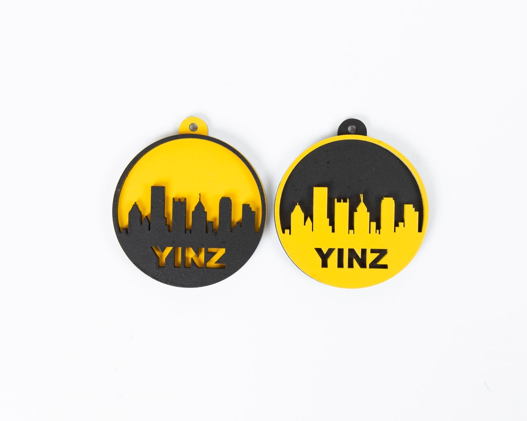 Pittsburgh (yinz) Two-layer Wooden Ornament - Etsy
