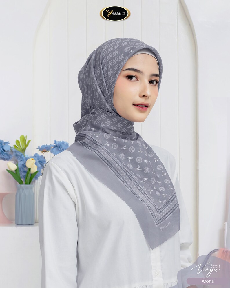Virya Scarf by Yessana Exclusive Printed Scarf Lasser Cut Premium Shawl ...