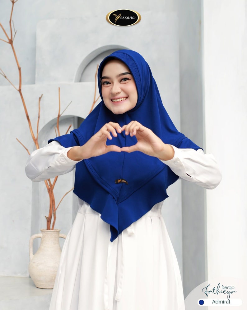 Fathieya Bergo by Yessana Hijab Instant for Muslim Wear Daily Hijab Stretchy Jersey Premium "get ...