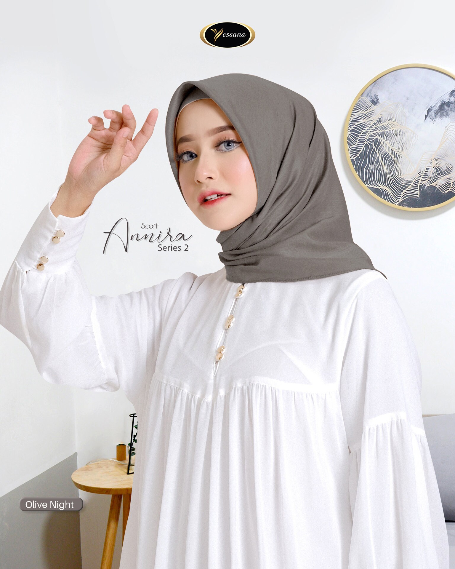 Annira Scarf Square Hijab Scarf Soft Premium Quality Shawl Plain Wrap ...