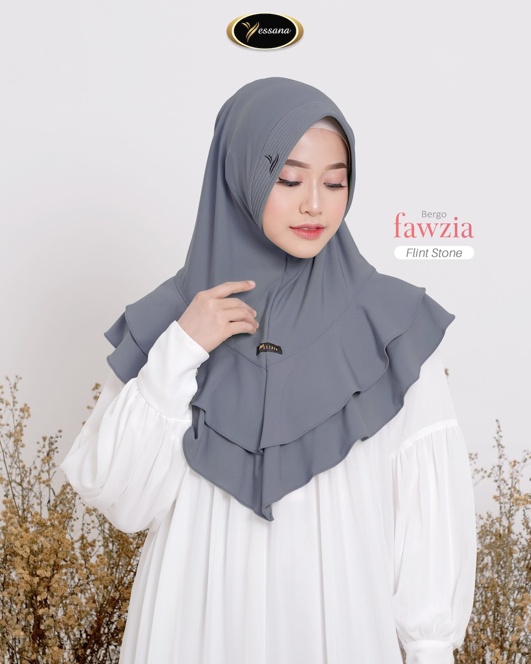 Two Layer Hijab Instan Bergo Fawzia by Yessana Shawl Head - Etsy
