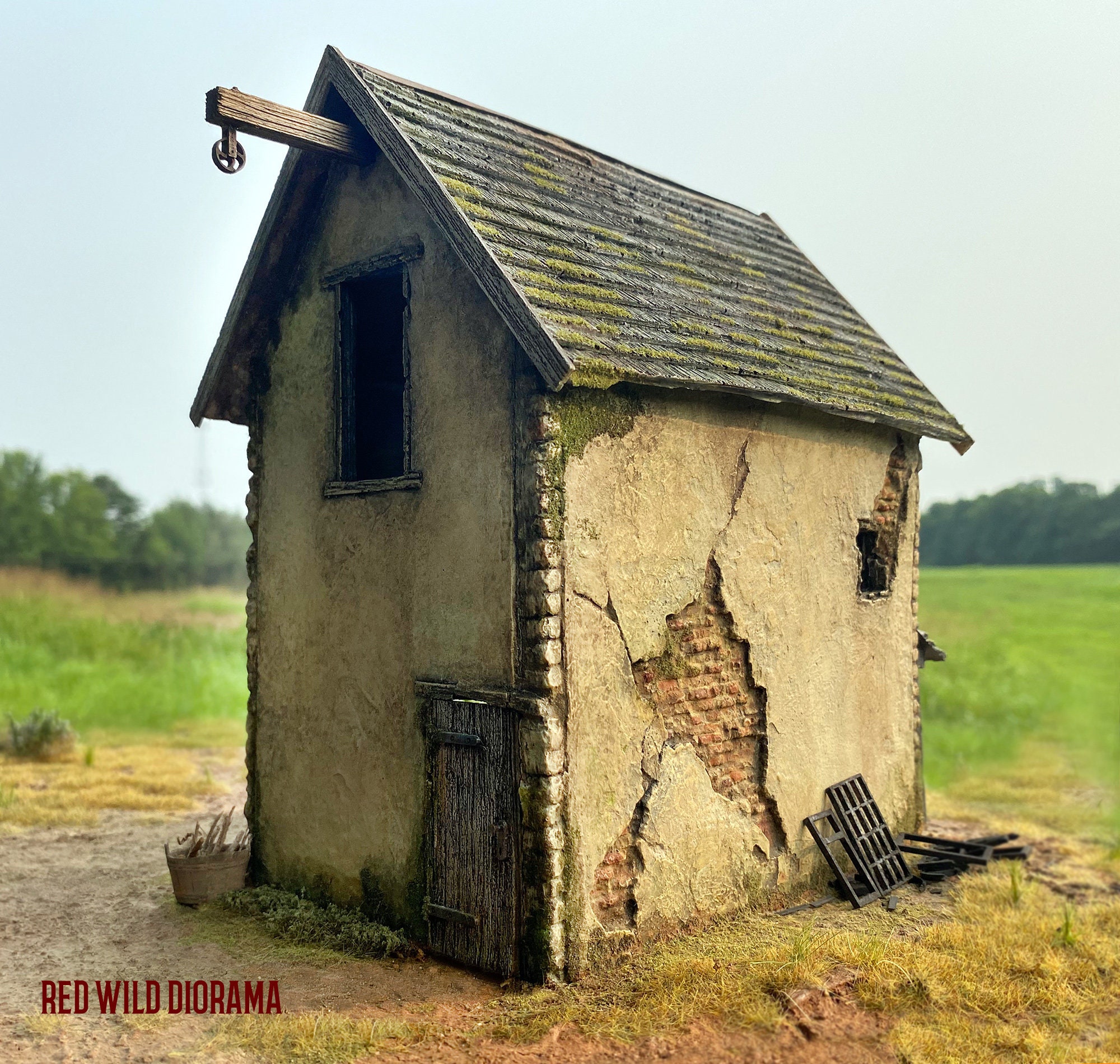 1/35 Scale European Barn Model Kit: Diorama Building (unassembled ...
