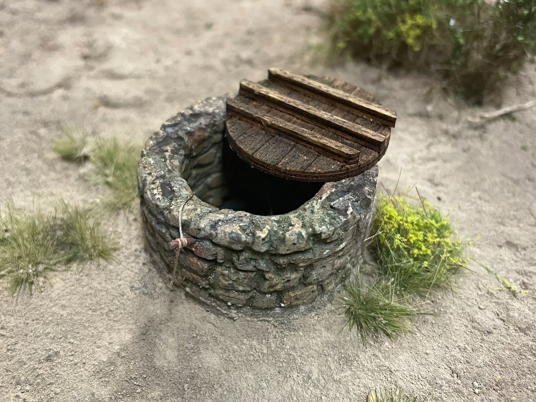 1/35 Scale Old Stone Well Model Kit: Diorama Accessory - Etsy