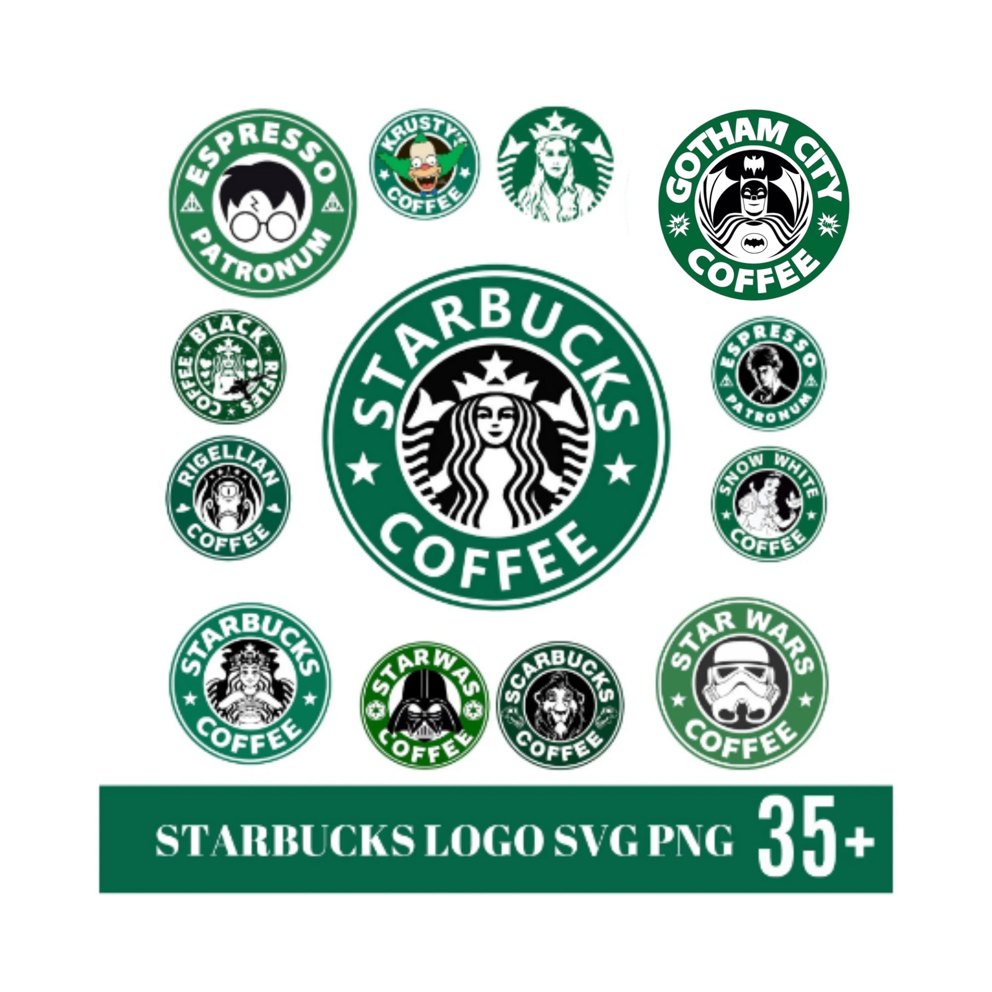 Starbucks Logo SVG Starbucks Custom Starbucks Logo Custom | Etsy Canada