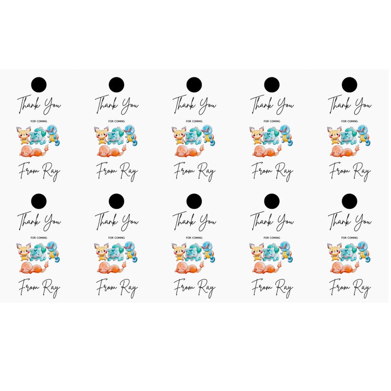 Among Us Birthday Thank You Tag Template Editable, Birthday Party Favor ...