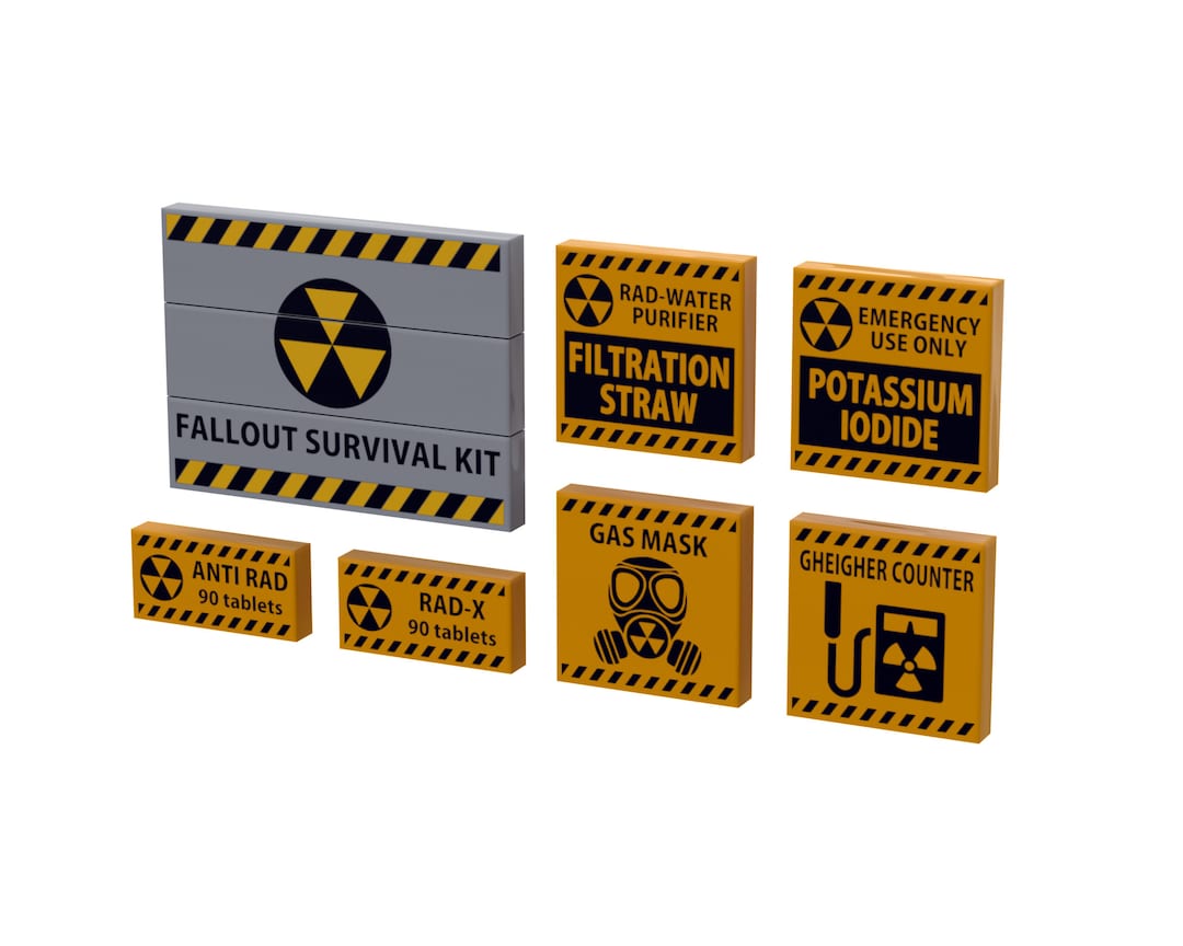 Printed Tiles Fallout Survival Kit - Etsy