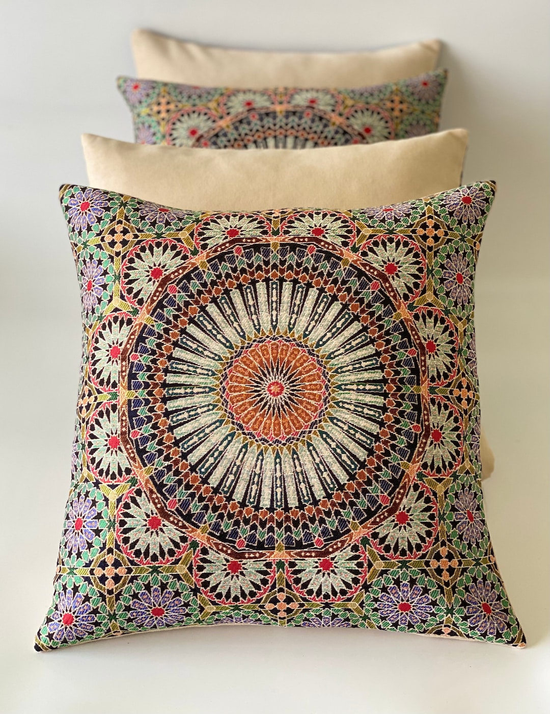 Geometric Design Cushion Cover, Decorative Pillow, Throw Pillow Cover ...
