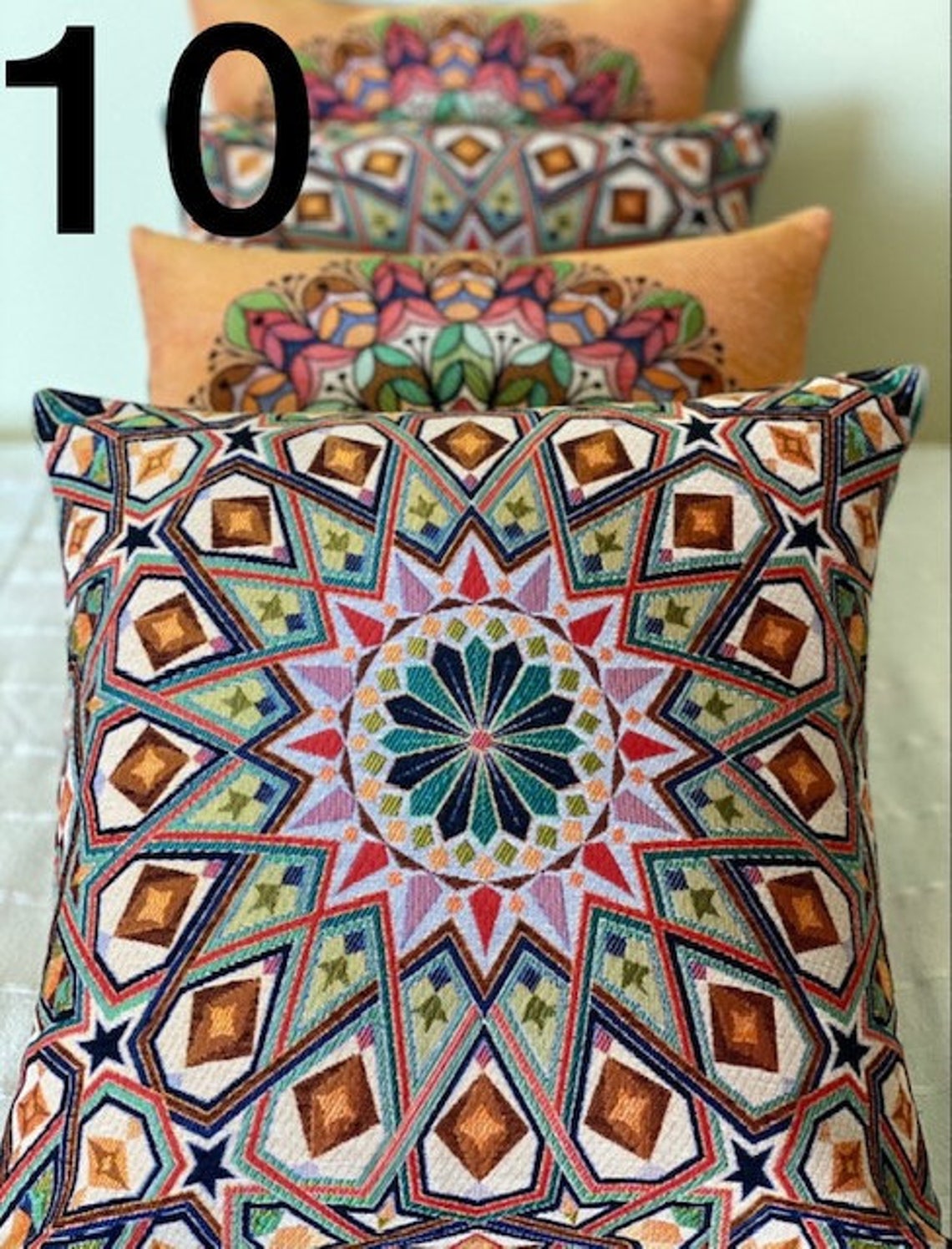 Geometric Design Cushion Cover Decorative Pillow Throw | Etsy