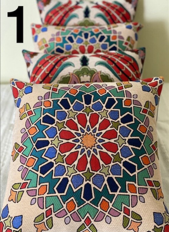 Geometric Design Cushion Cover Decorative Pillow Throw | Etsy