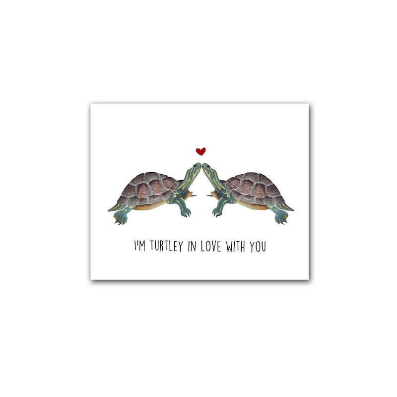 Turtle Valentine Cards - Etsy