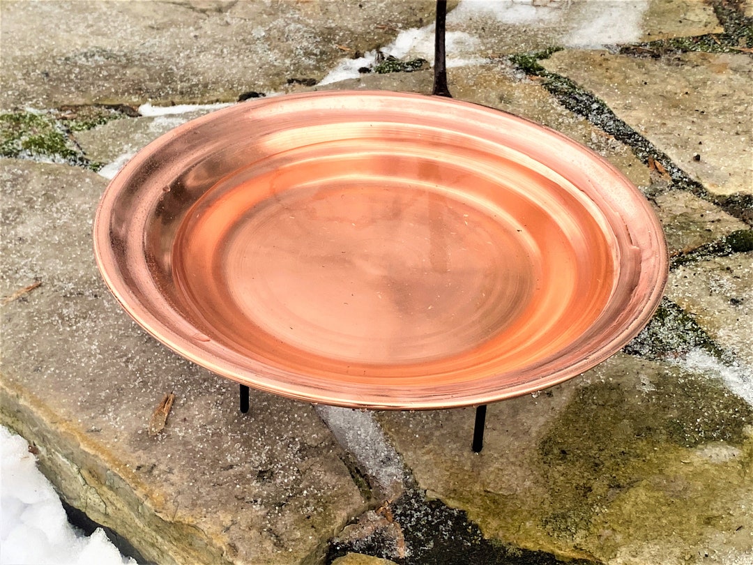 Pure Copper Bird Bath - Etsy