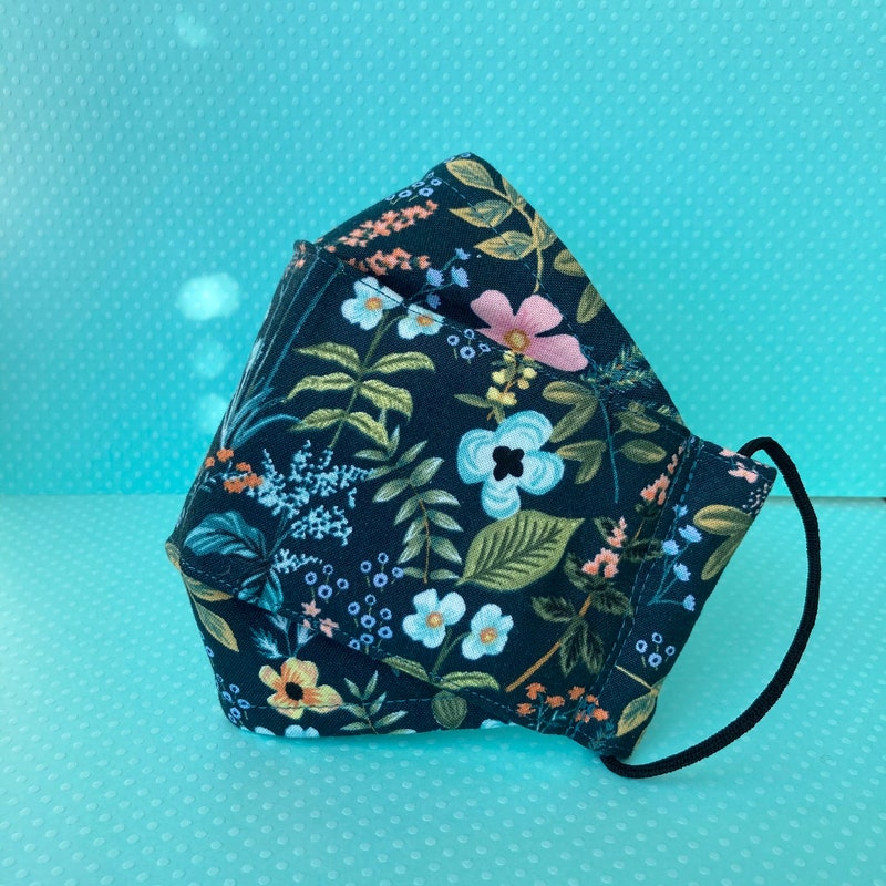 Floral Face Mask - Etsy