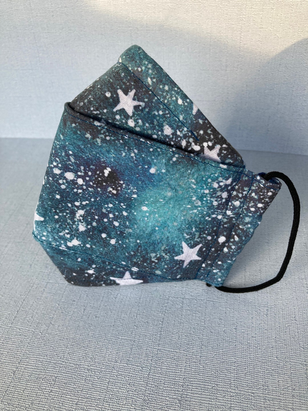 Origami Moon & Star Galaxy Face Mask, 3D Fitted Design, Washable Cotton ...