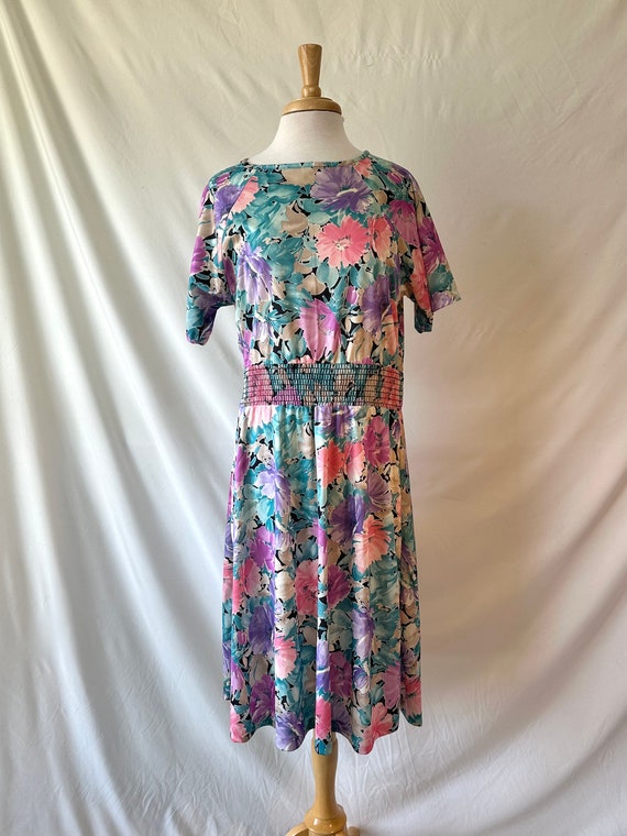 vintage 80s pastel floral - Gem