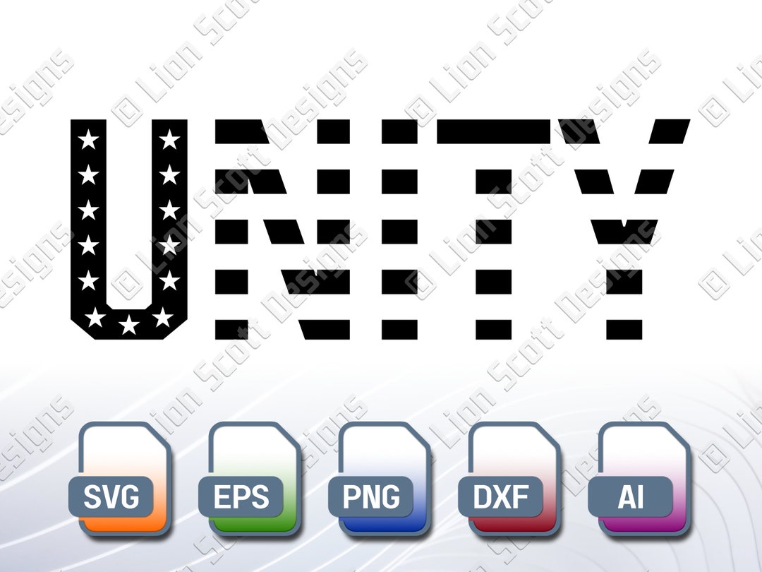 Unity Stars and Stripes Vector Design | Digital Download | EPS, SVG ...