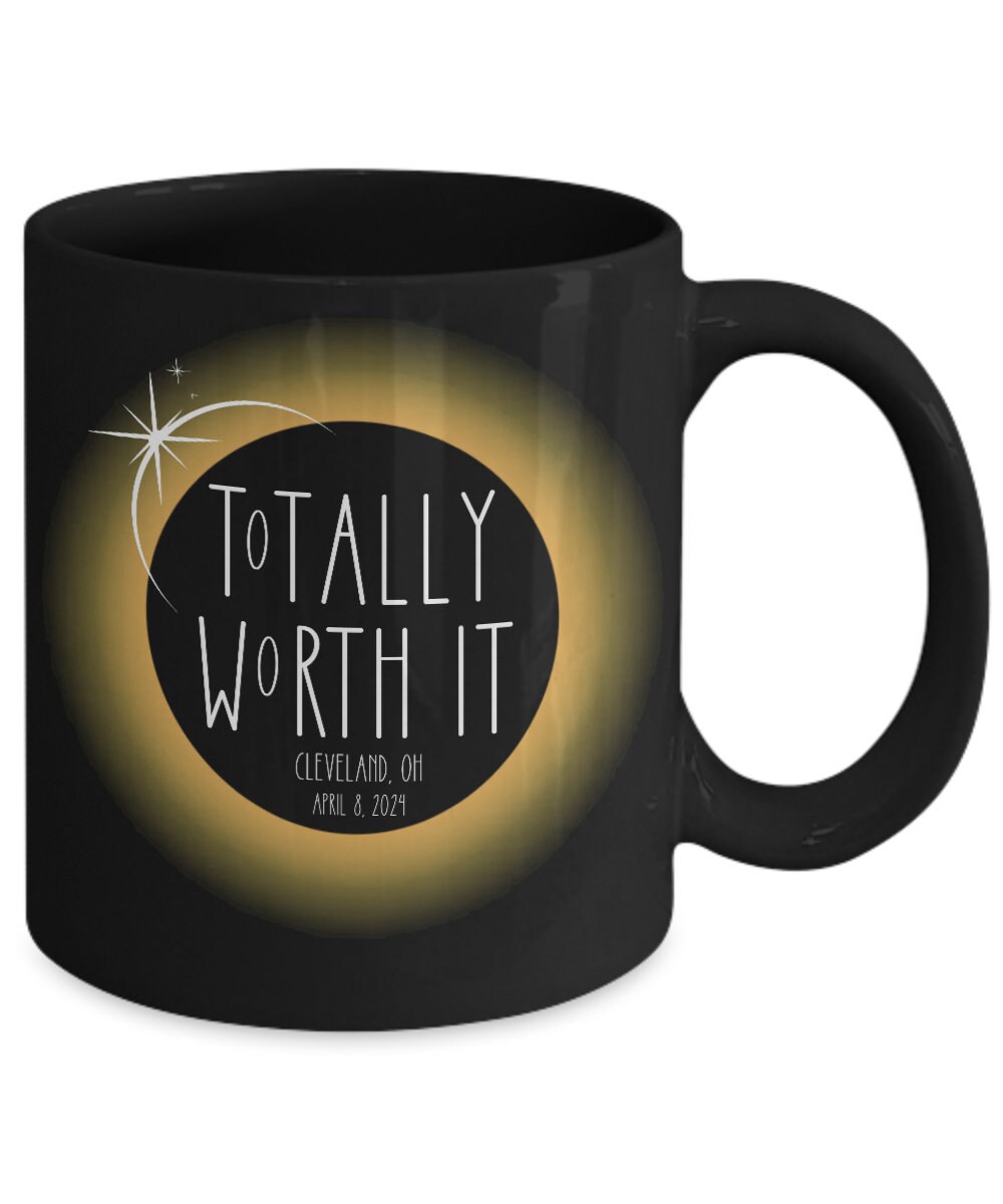 Solar Eclipse 2024 Cleveland Mug, Total Eclipse 2024 Coffee Cup ...