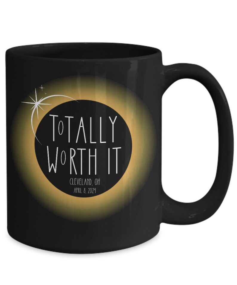 Solar Eclipse 2024 Cleveland Mug, Total Eclipse 2024 Coffee Cup ...