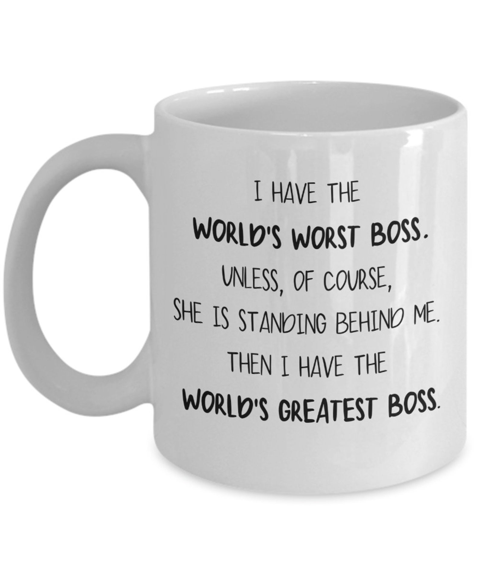 World's Worst Boss Mug, World's Best Boss, Mug, Boss's Day, Sarcastic ...