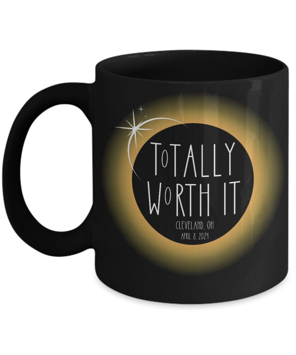 Solar Eclipse 2024 Cleveland Mug, Total Eclipse 2024 Coffee Cup ...