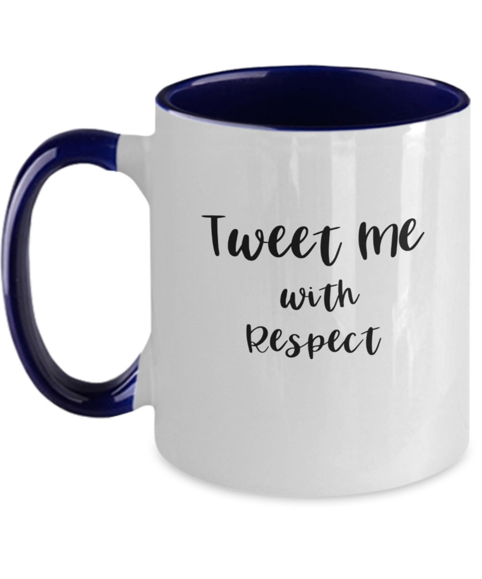 Social Media Tweet Me Mug, Social Media Two Toned Coffee Cup, Tweet Me ...