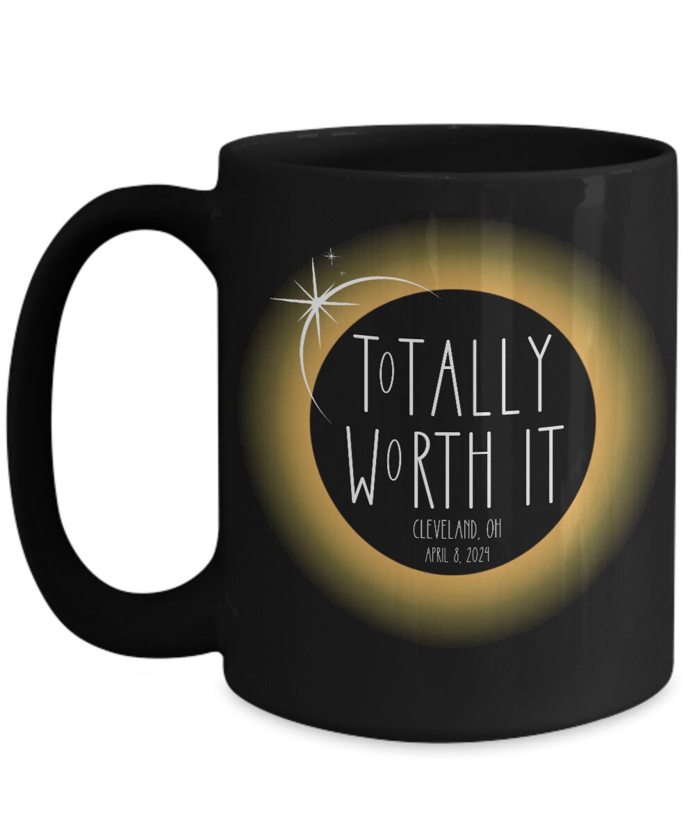Solar Eclipse 2024 Cleveland Mug, Total Eclipse 2024 Coffee Cup ...