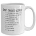 Funny Dad Sayings Mug, Dad's Favorite Sayings Coffee Cup, Best Father's ...