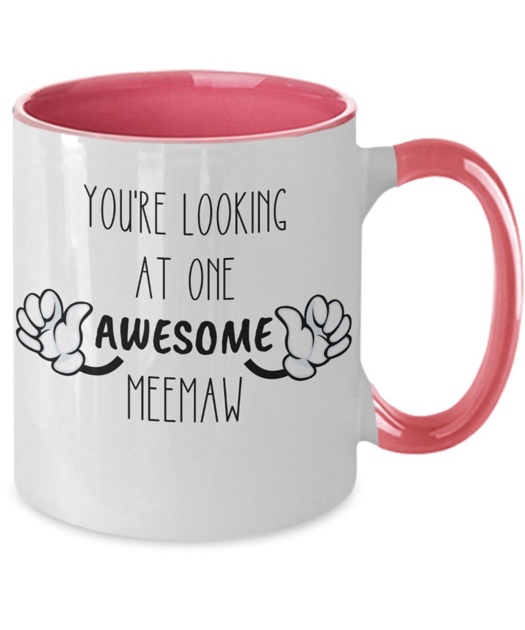 Awesome Meemaw Mug, Gift for Meemaw, Two Toned Coffee Cup, Best Meemaw ...