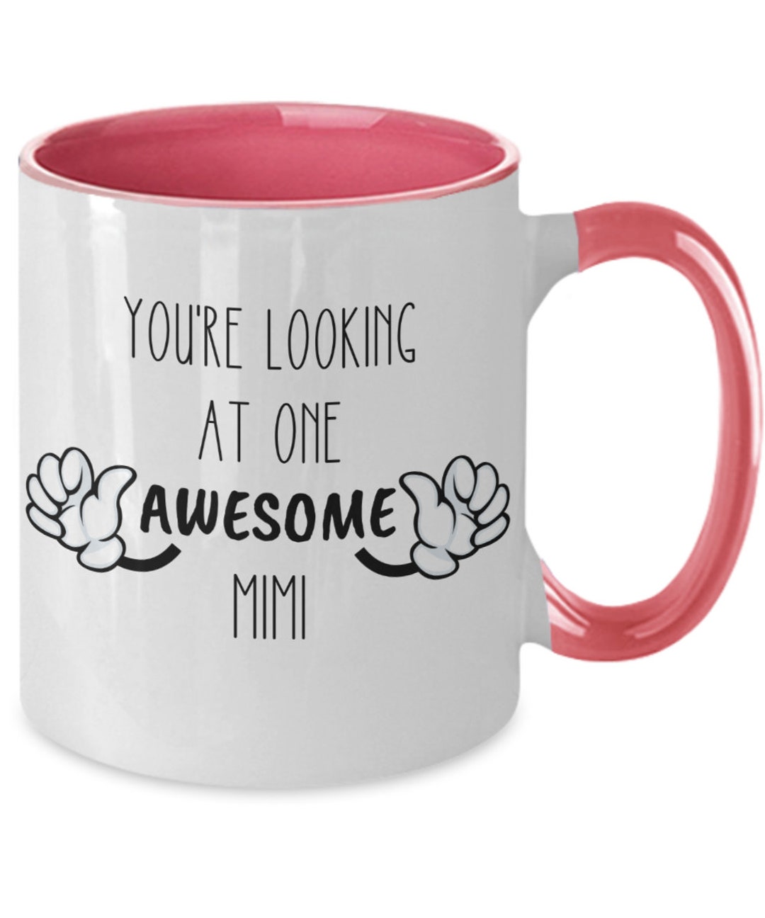 Awesome Mimi Gift, Mimi Coffee Cup, Two Toned Mug, Mimi Birthday Gift ...