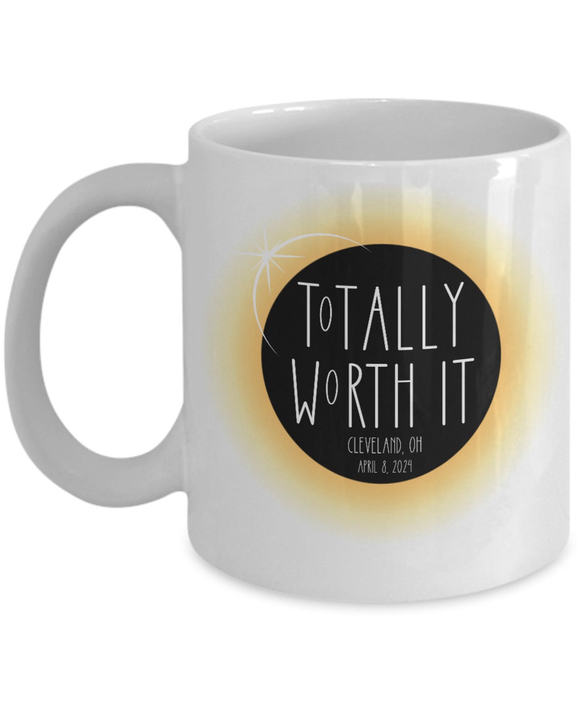 Solar Eclipse 2024 Mug, Total Solar Eclipse Coffee Cup, Solar Eclipse ...