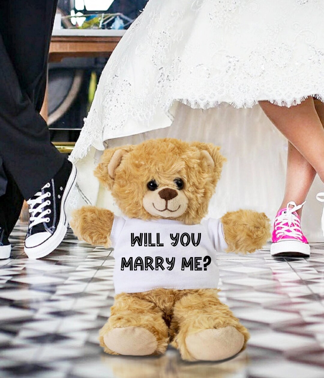 Fun Wedding Proposal Teddy Bear, Surprise Marriage Proposal Gifts for ...