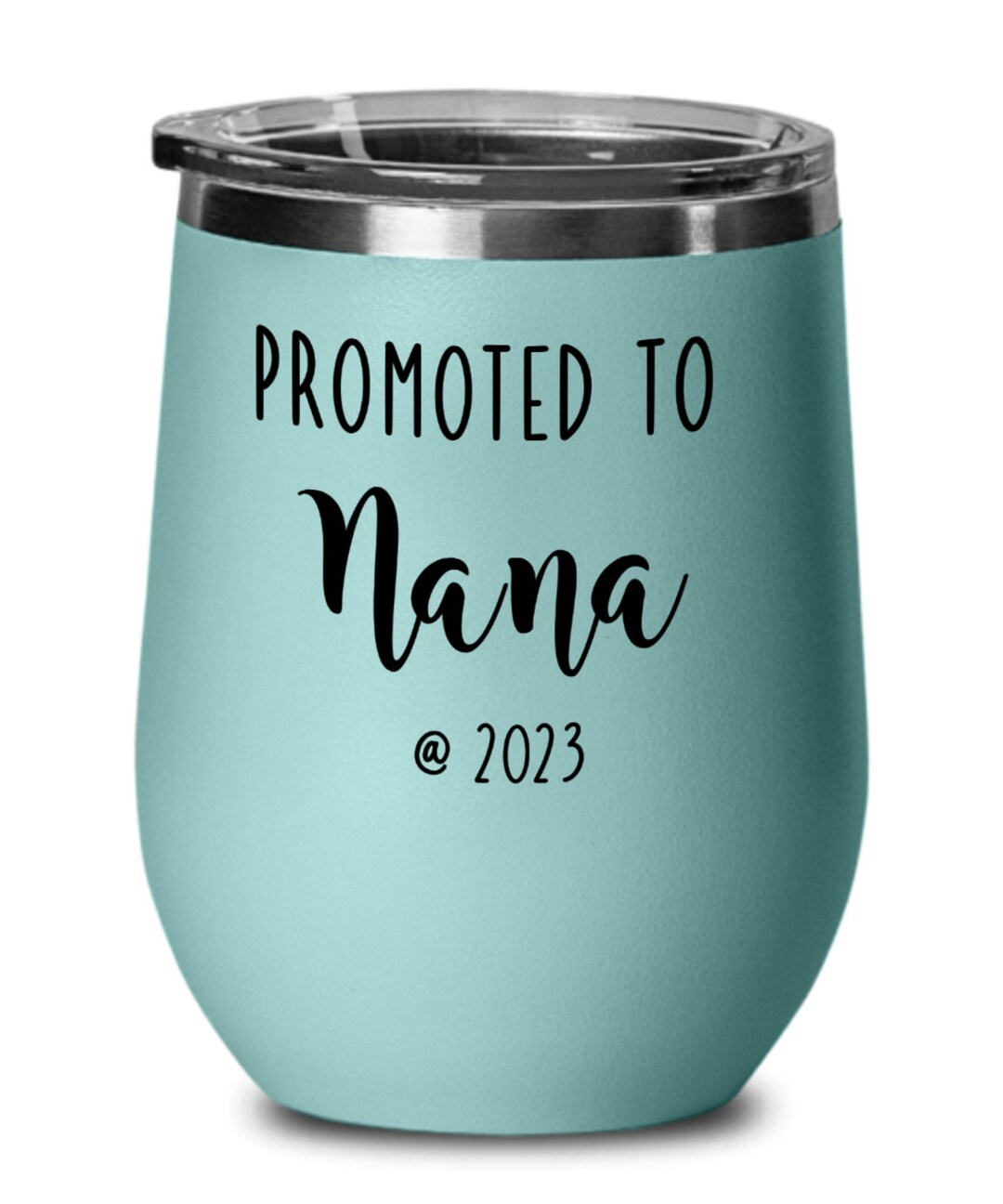 Nana Wine Glass Promoted to Nana 2023 Grandparents Day Gift - Etsy