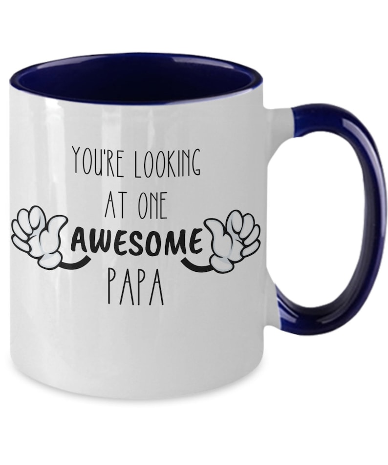 Awesome Papa Mug, Gift for Papa, Two Toned Coffee Cup for Papa ...