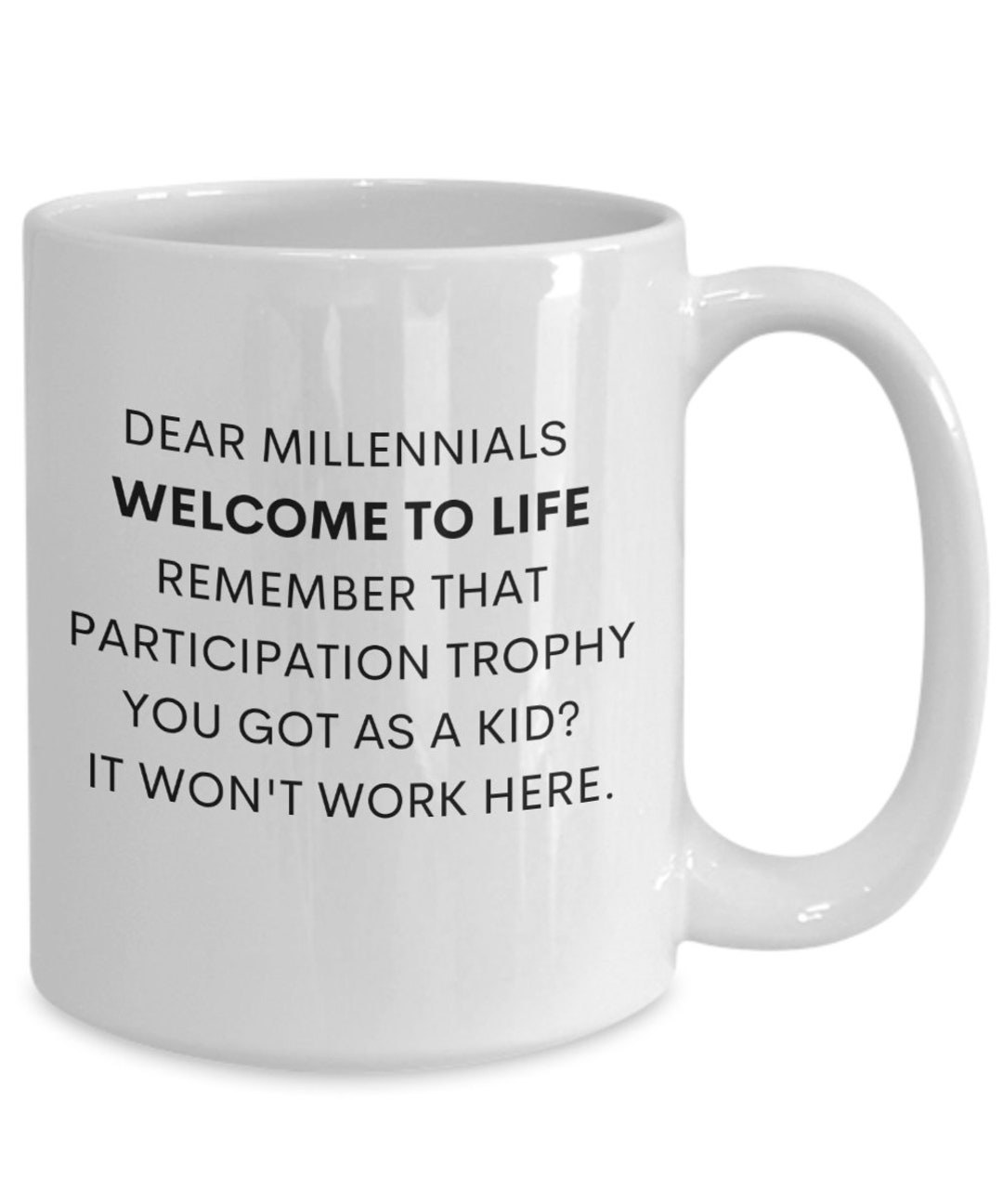 Funny Millennials Mug Millennial Gag Gift Welcome to Life - Etsy UK