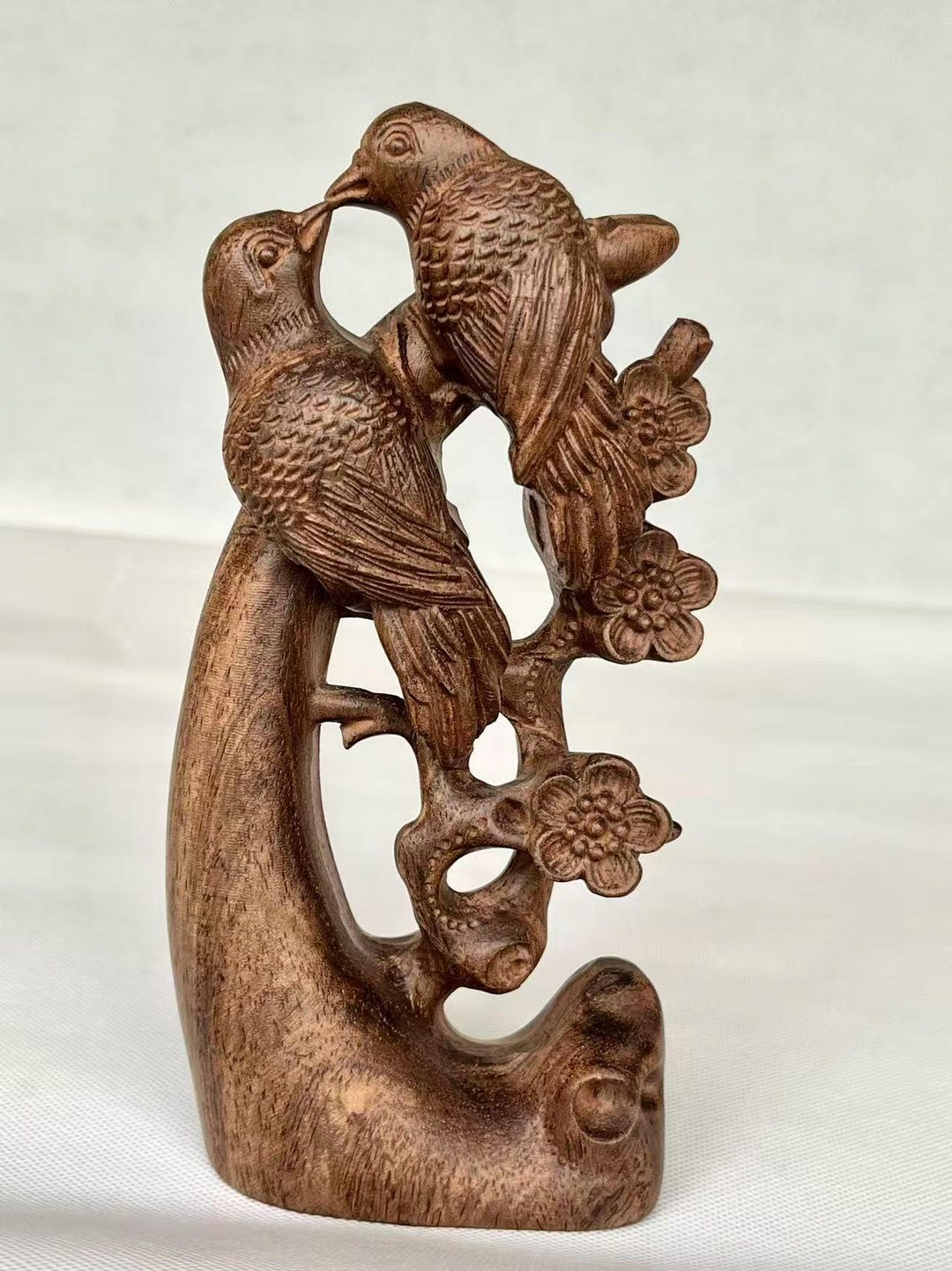 Ebony Magpie Statue | Handmade Chinese Auspicious Decor - Etsy