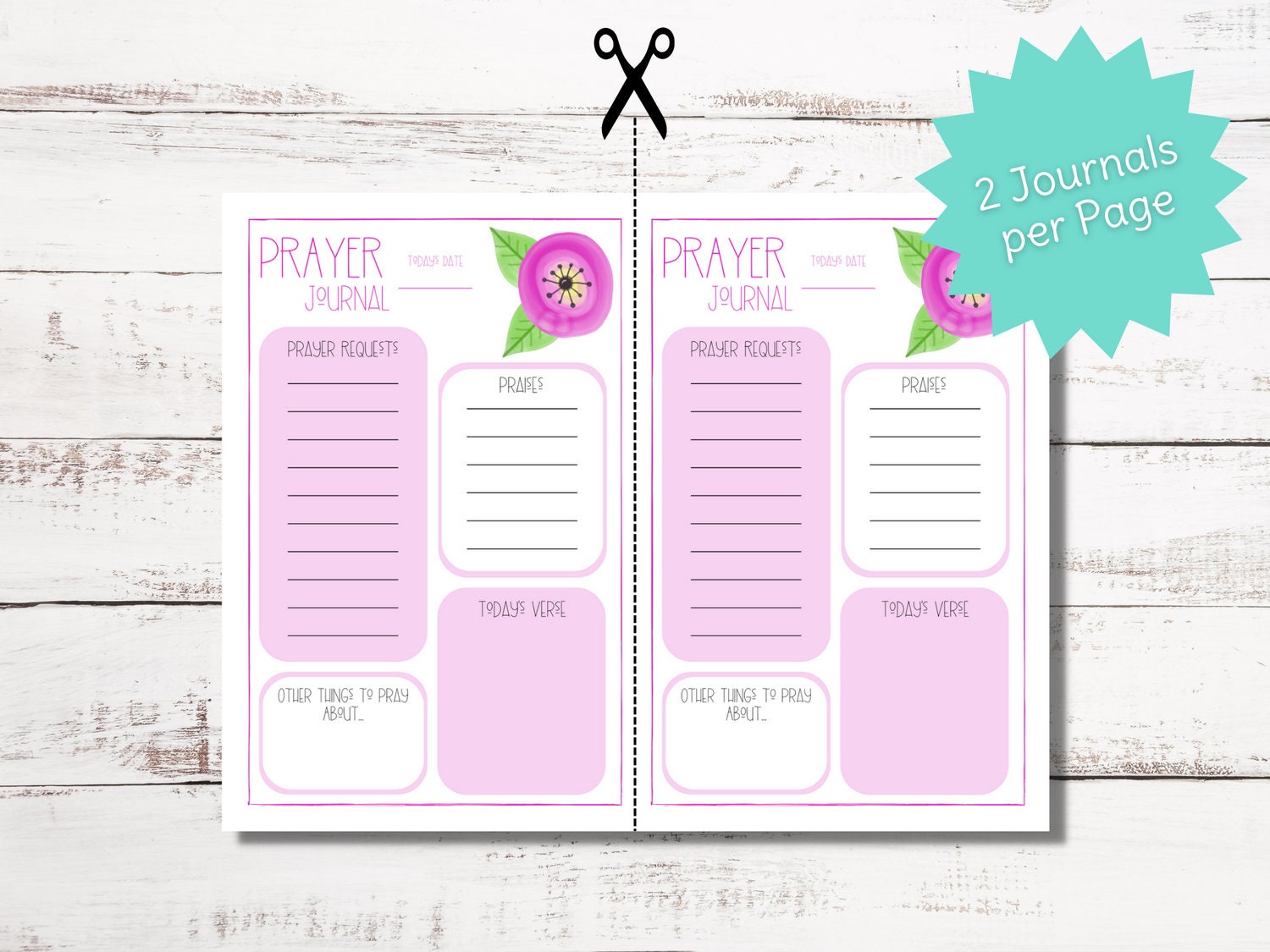 Daily Prayer Journal | Printable Journal Pages | Bible Journal ...