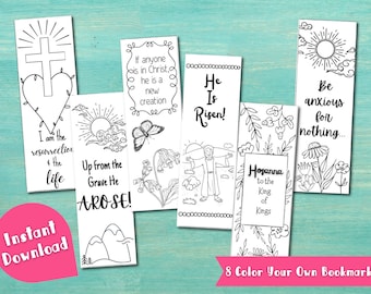 Bible Verse Bookmarks on the Christian Life DIY Full (Instant Download ...