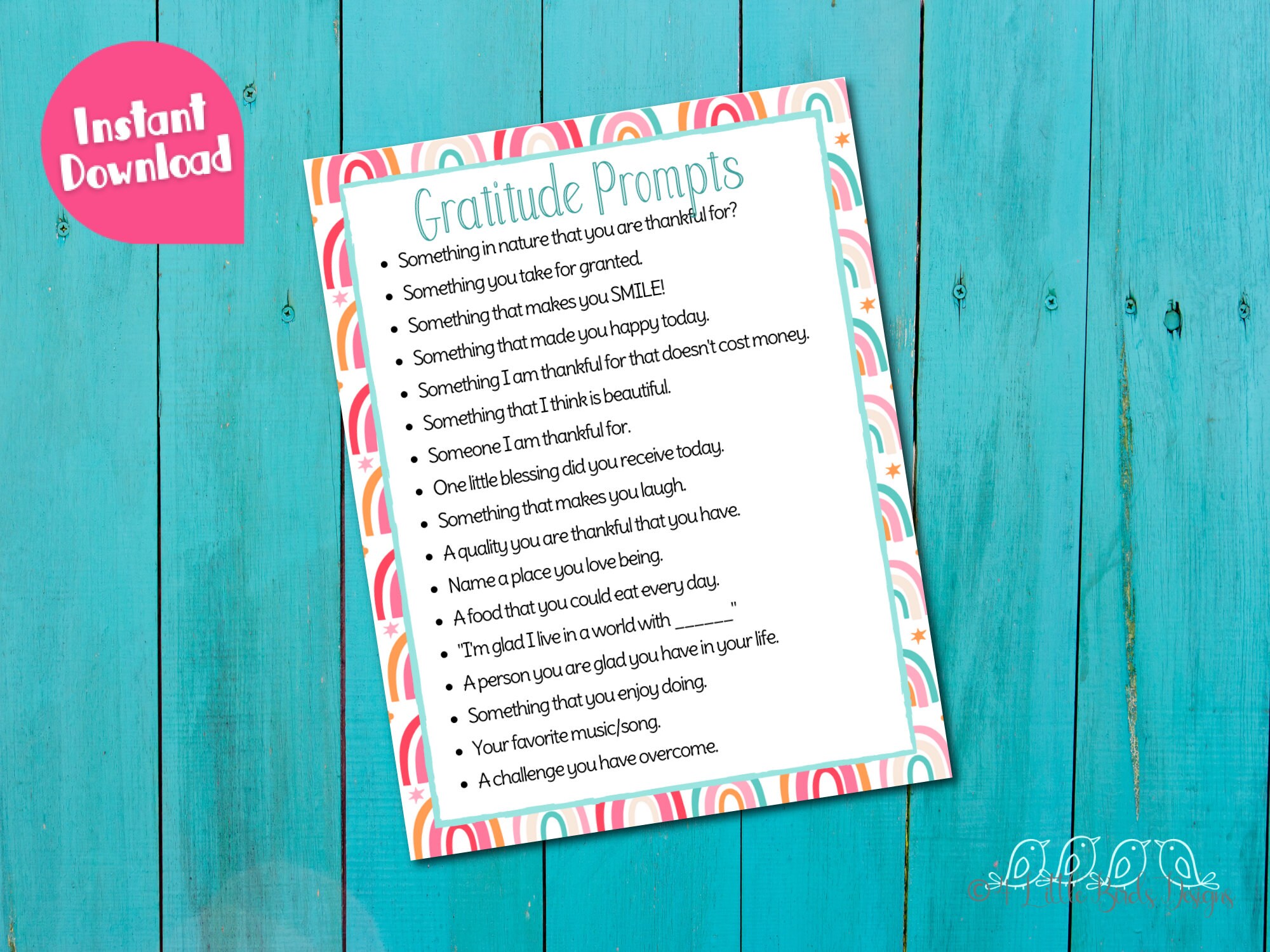 Printable Gratitude Prompts & Daily Gratitude | Gratitude Printable ...